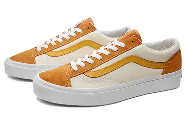 VANS Style 36 Low Top Sneakers - Orange/white