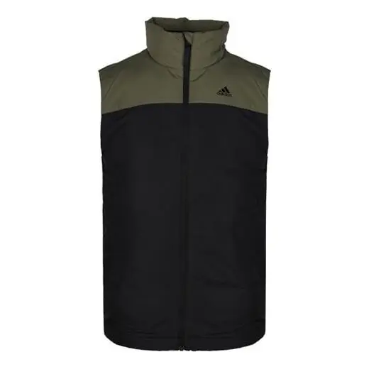 Adidas Padded Stand Collar Vest - Black