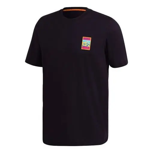 Adidas Originals Graphic Print Short Sleeve T-shirt - Black