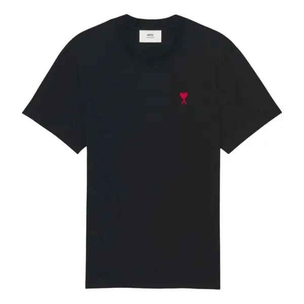 AMI Paris Small Heart Logo T-shirt - Black