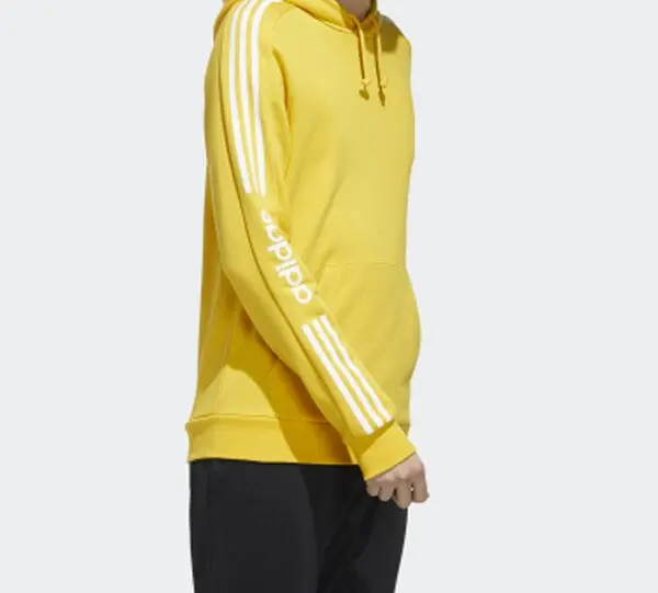 Adidas Neo Side Stripe Knit Hoodie - Yellow