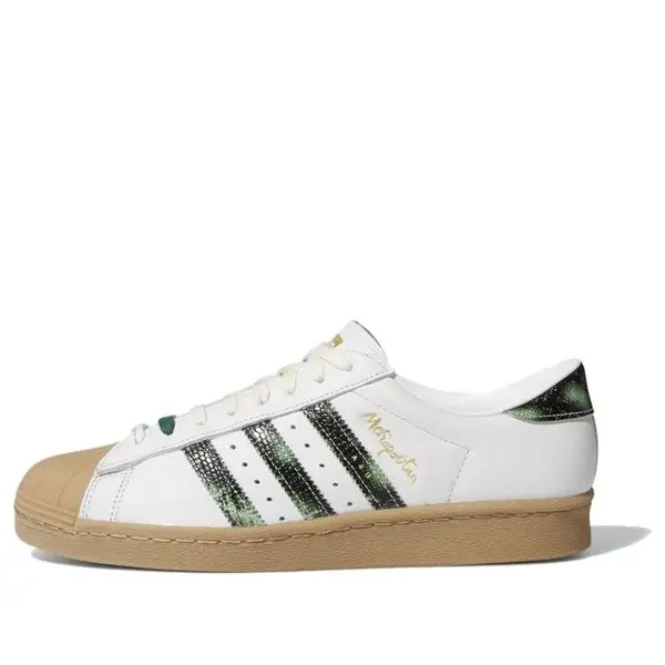 Adidas Metropolitan X Superstar 80 Gum Sole Sneakers - White