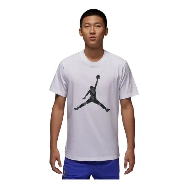 JORDAN As J Sprt Df Jm Ss Crew T-shirt Asia Sizing 'white - White/black