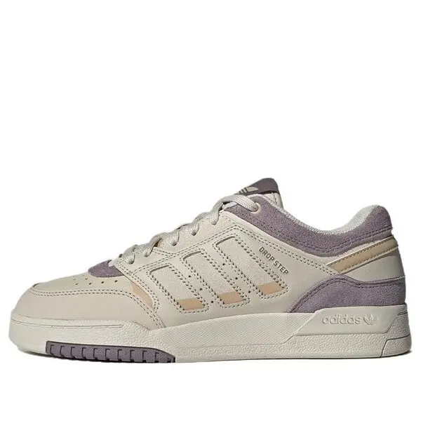 Adidas Originals Drop Step Low Sneakers - White/purple