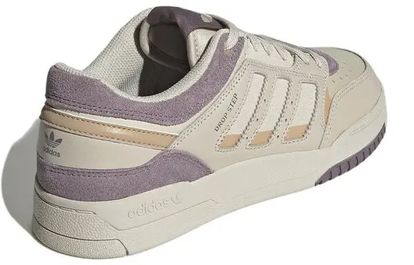 Adidas Originals Drop Step Low Sneakers - White/purple