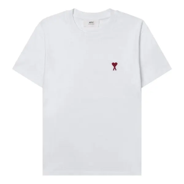 AMI Paris Small Heart Logo T-shirt - White