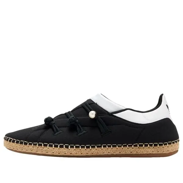 Adidas X Clot Qi Flow Slip-on Espadrilles - Black/white/gum