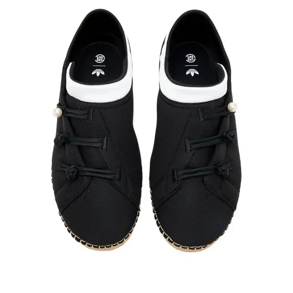 Adidas X Clot Qi Flow Slip-on Espadrilles - Black/white/gum