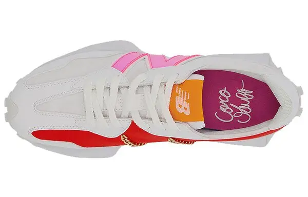 NEW BALANCE 327 "white Impulse" Sneakers - White/red/pink