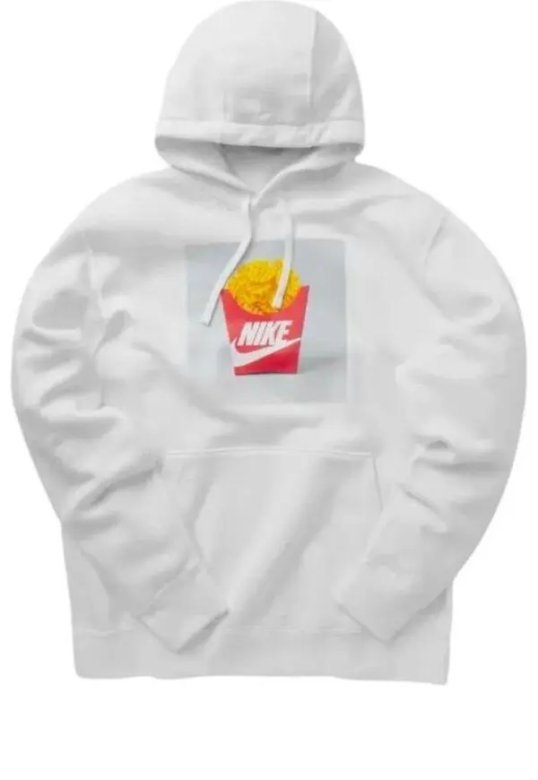 Nike Sole Food Futura Graphic Print Fleece Hoodie - White