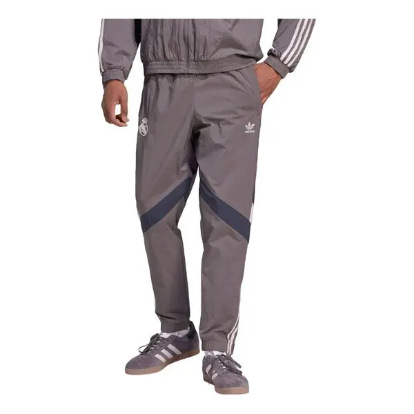 Adidas Real Madrid Originals Track Pants Asia Sizing 'charcoal Grey - Charcoal/grey