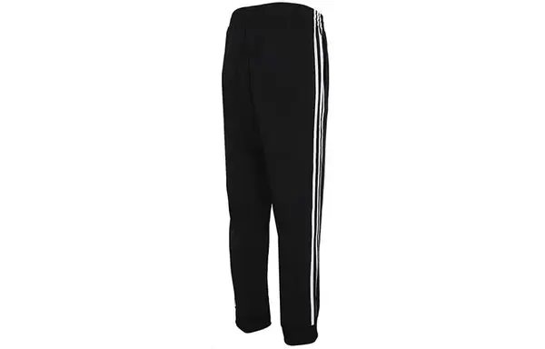 Adidas Casual Sports Side Stripe Bundle Feet Long Pants - Black