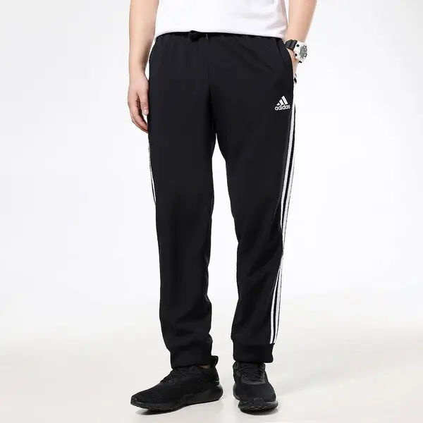 Adidas Casual Sports Side Stripe Bundle Feet Long Pants - Black