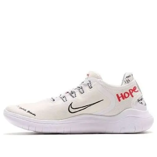 Nike Free Rn 2018 Athletic Sneakers - White/speed Red-black