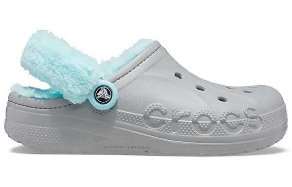 CROCS Classic Lined Clogs - Light Gray/blue