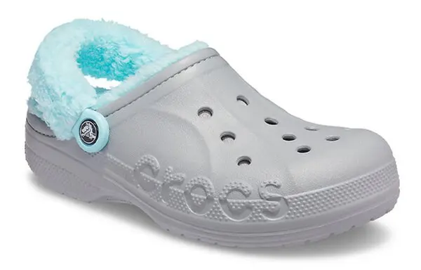 CROCS Classic Lined Clogs - Light Gray/blue