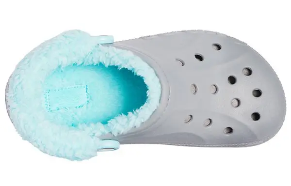 CROCS Classic Lined Clogs - Light Gray/blue