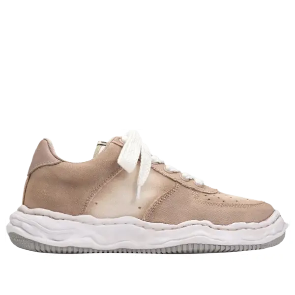 Mihara Yasuhiro Wayne Og Sole Effect Canvas Low Top Sneakers