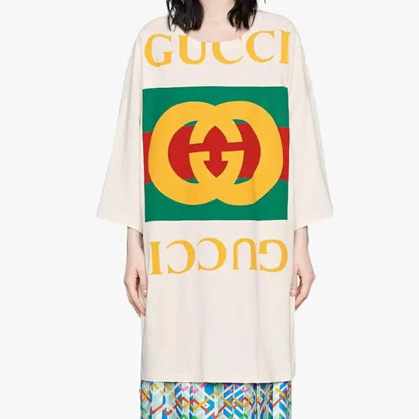 Gucci Large Retro Logo Short Sleeve Tee
