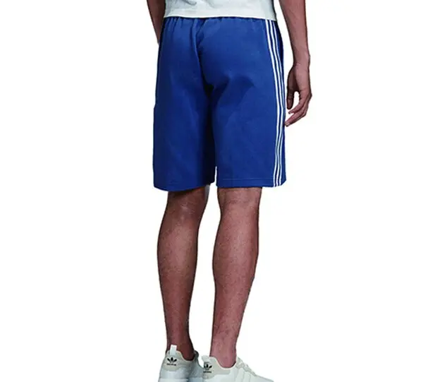 Adidas Originals Lockup Long Sports Shorts With Side Stripes - Blue