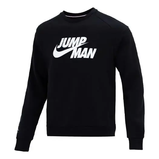 JORDAN Jumpman Logo Fleece Pullover - Black