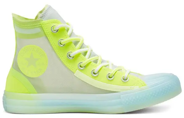 CONVERSE Translucent Mesh Utility Chuck Taylor All Star High Top - Yellow/blue/white