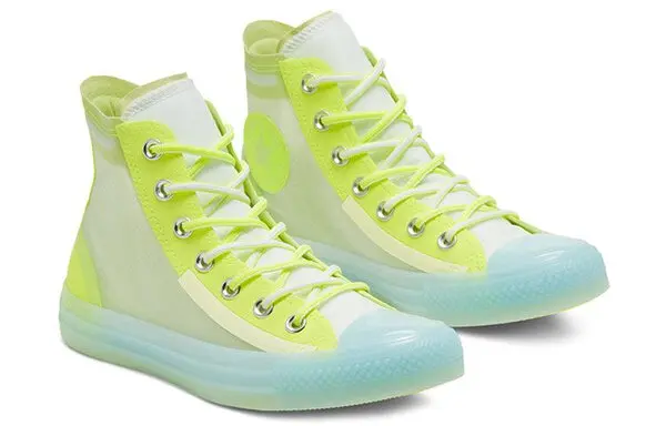 CONVERSE Translucent Mesh Utility Chuck Taylor All Star High Top - Yellow/blue/white