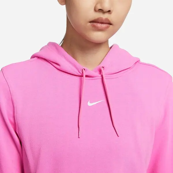 Nike Dri-fit One French Terry Pullover Hoodie - Pink
