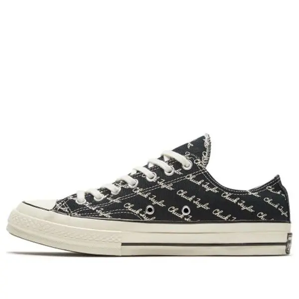 CONVERSE Chuck 70 Low Top "scripted Signature Print - Black