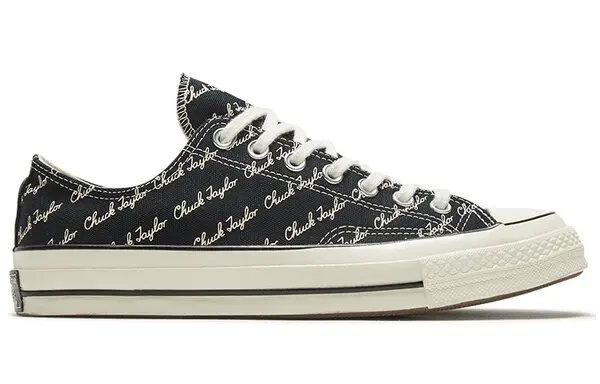 CONVERSE Chuck 70 Low Top "scripted Signature Print - Black