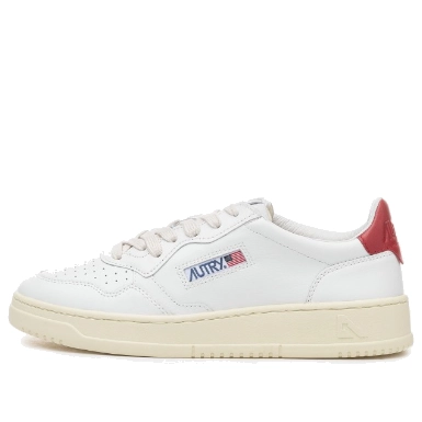AUTRY Medalist Leather Low-top Sneakers - White/red