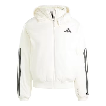 Adidas Puffer Jacket With Hood - White/black