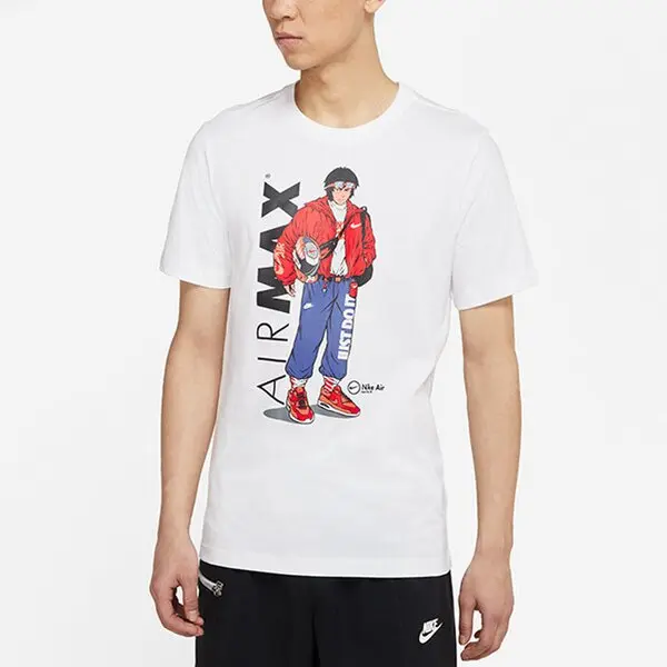 Nike Pattern Printing Sports Round Neck Short Sleeve