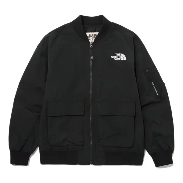 The North Face Ss23 Logo Neilton Bomber Jacket - Black