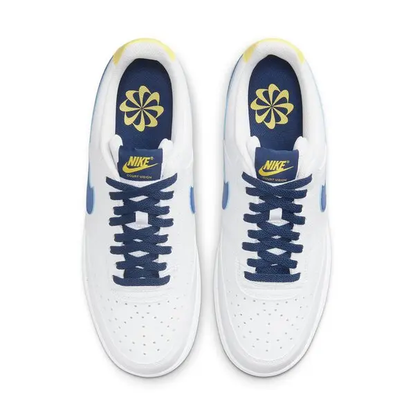 Nike Court Vision Low Next Nature Sneakers - White/hyper Royal/blue Void