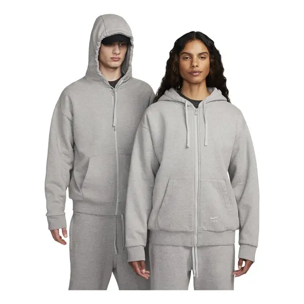 Nike X Mmw Full-zip Fleece Hoodie - Grey
