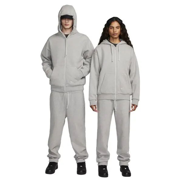 Nike X Mmw Full-zip Fleece Hoodie - Grey