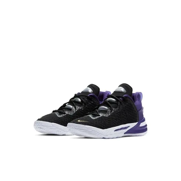 Nike Lebron 18 Low Top Athletic Sneakers - Black