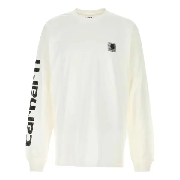 Carhartt Work In Progress Archive Script Long Sleeve T-shirt - White