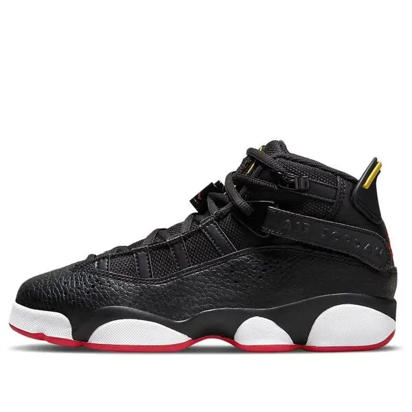JORDAN Air 6 Rings High Top Sneakers - Black/red