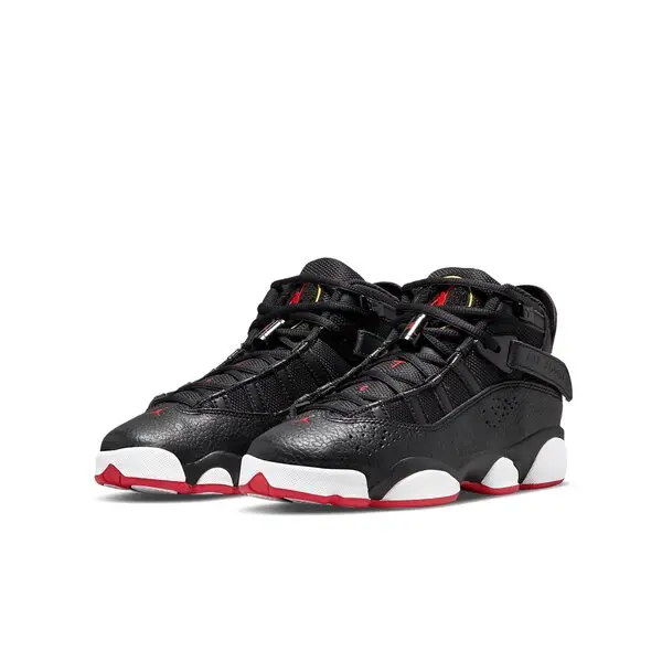 JORDAN Air 6 Rings High Top Sneakers - Black/red