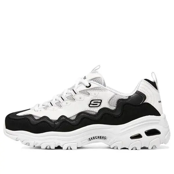 Sketchers D'lites 1.0 "white Black" Sneakers - White/black