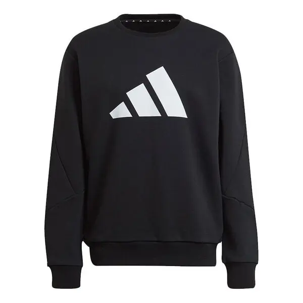 Adidas Fi Wtr Crew Pullover With Large Logo