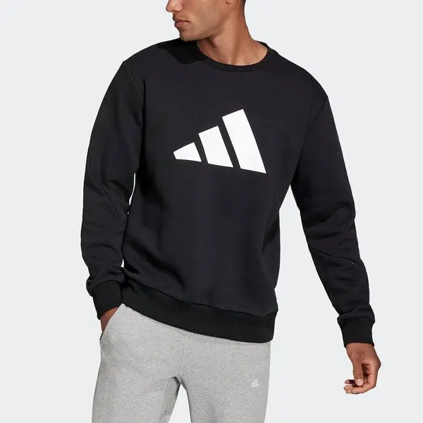 Adidas Fi Wtr Crew Pullover With Large Logo