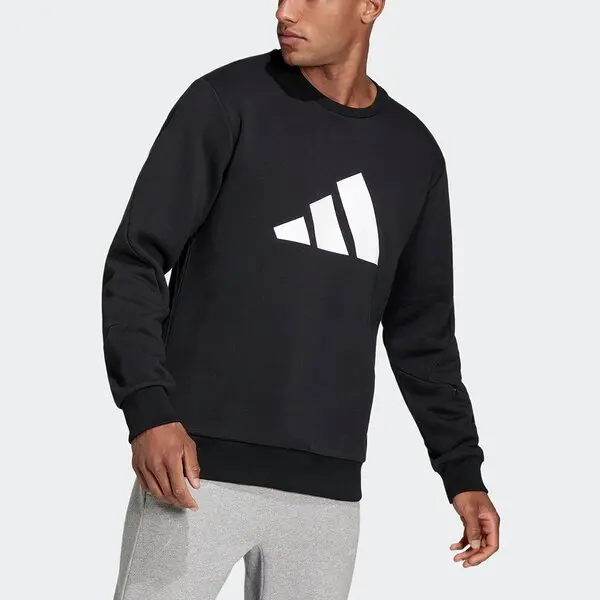 Adidas Fi Wtr Crew Pullover With Large Logo