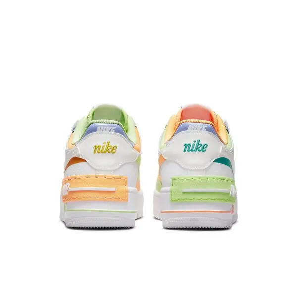 Nike Force 1 Shadow Low Top Sneakers - White/orange