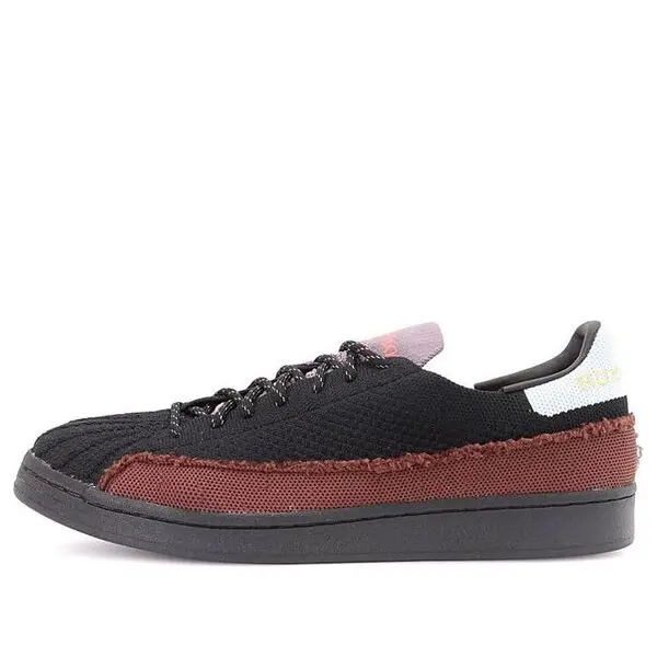 Adidas Pharrell X Superstar Patchwork Sneakers - Black