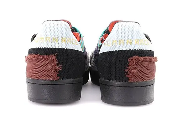 Adidas Pharrell X Superstar Patchwork Sneakers - Black