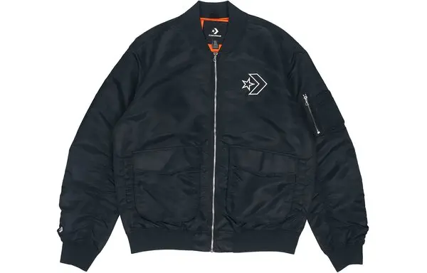 CONVERSE Ss22 Logo Loose Sports Retro Aviator Jacket