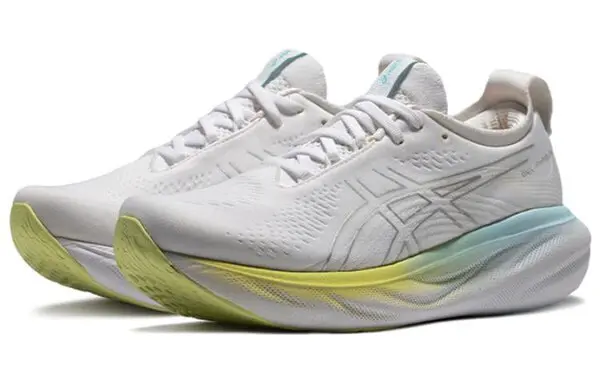 Asics Gel-nimbus 25 Athletic Sneakers - White/pure Silver